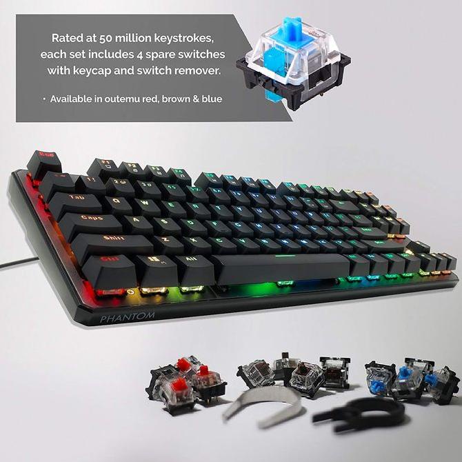Jual Tecware Phantom 104 RGB - Gaming Keyboard - Outemu Red | Shopee ...