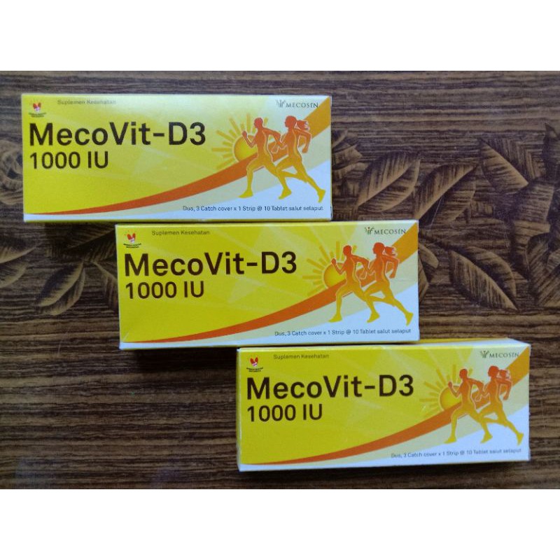 Jual Mecovit vitamin D3 1000 IU ( 1box isi 30tablet) | Shopee Indonesia