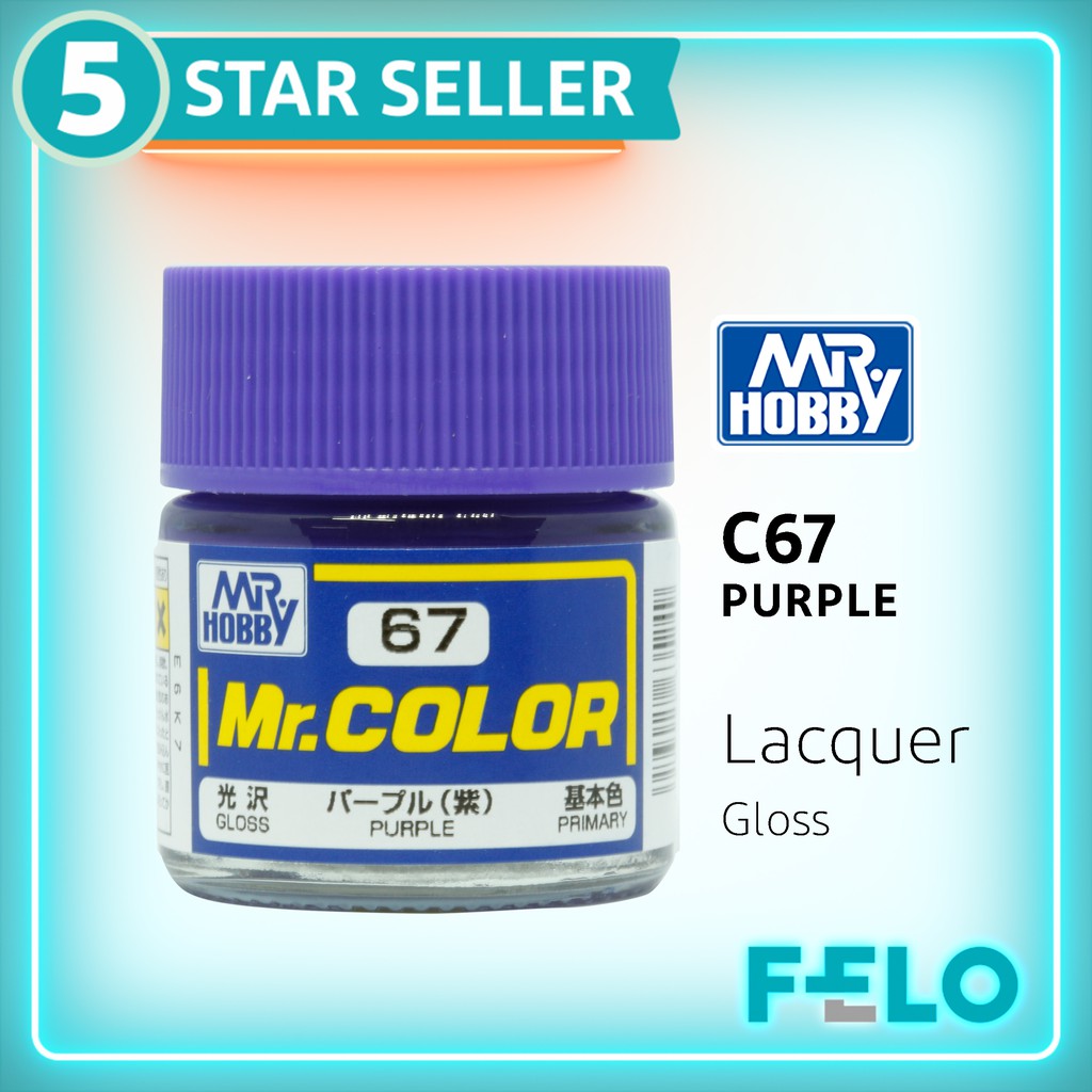 Jual CAT GUNDAM - MOKIT MR COLOR PURPLE C 67 / MR HOBBY C67 | Shopee ...