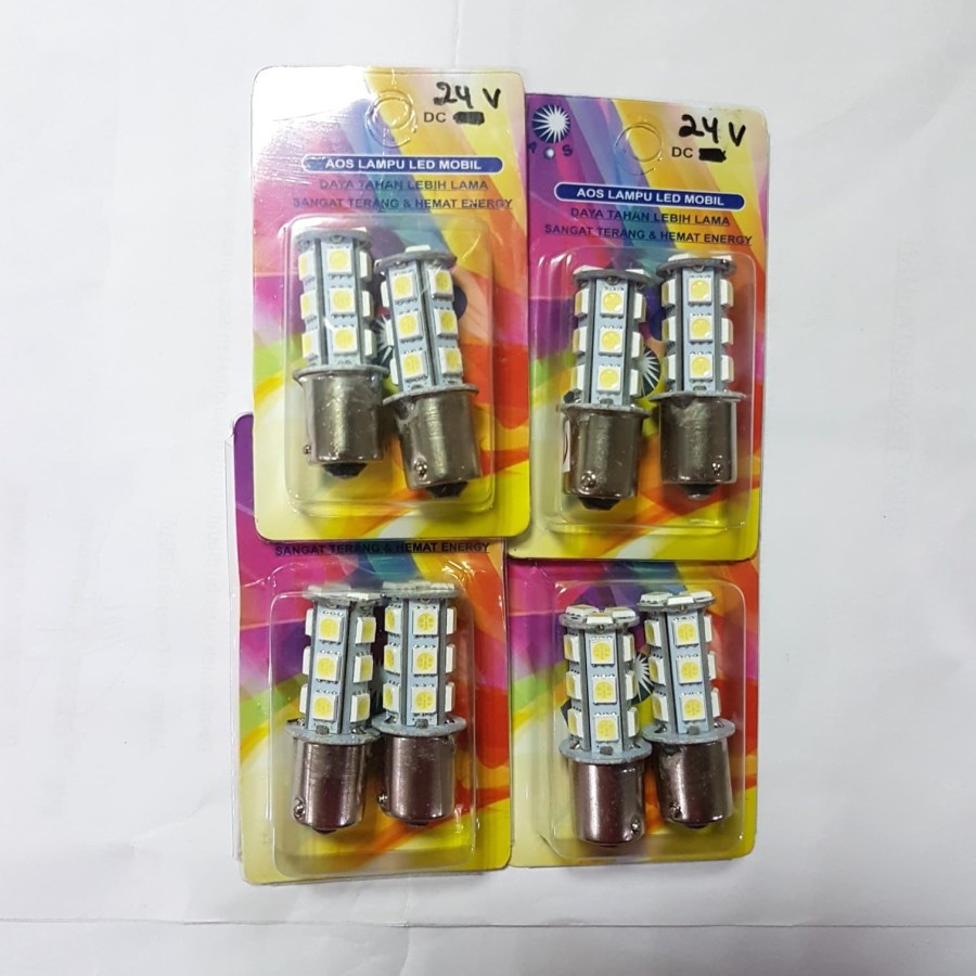 Jual Lampu LED Mundur 24Volt / Lampu Sein Kaki 1 Warna Putih | Shopee ...