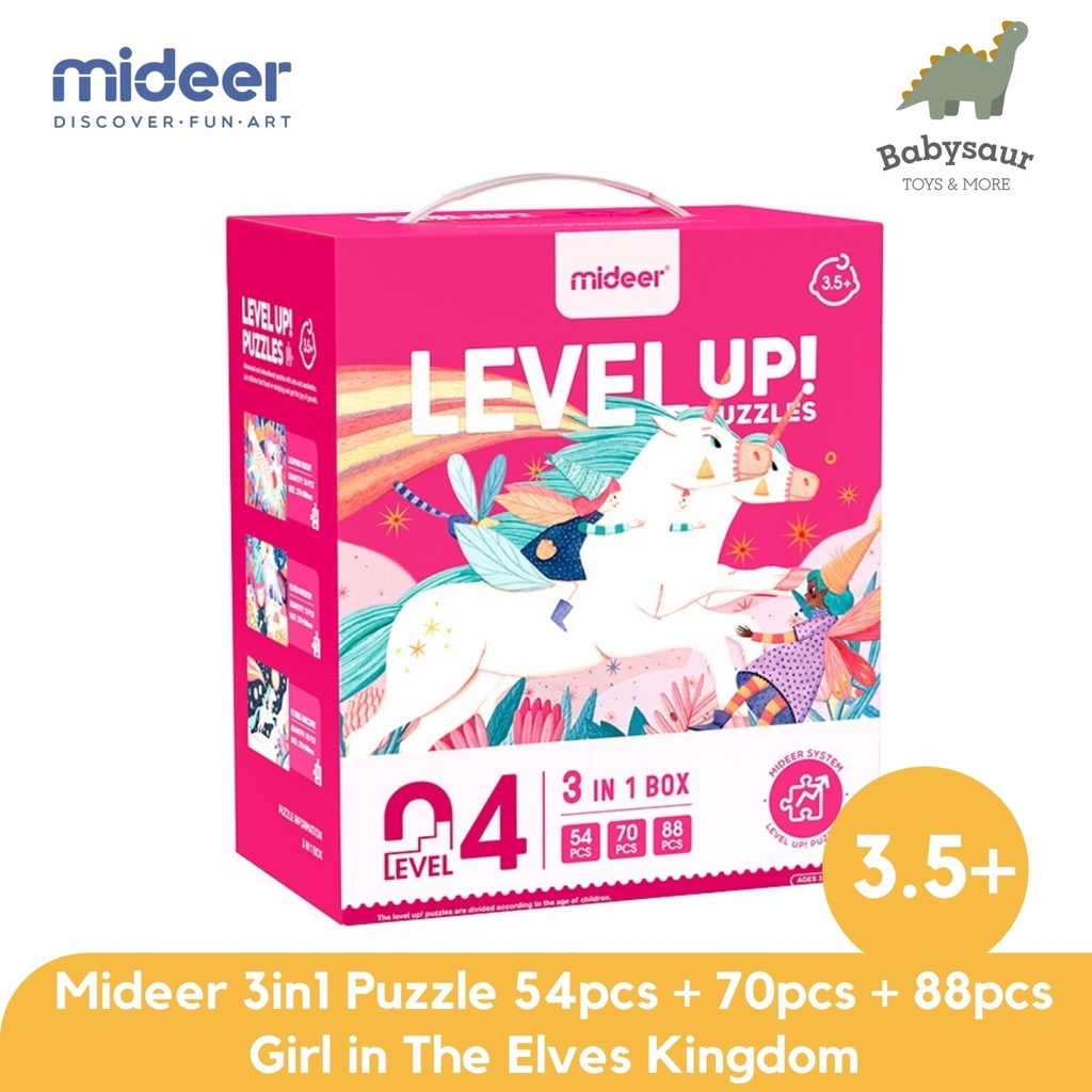 Jual Mideer Level Up 4 Puzzle Unicorn Mainan Jigsaw Puzzle Edukasi Anak Usia 3.5+ tahun | Shopee ...
