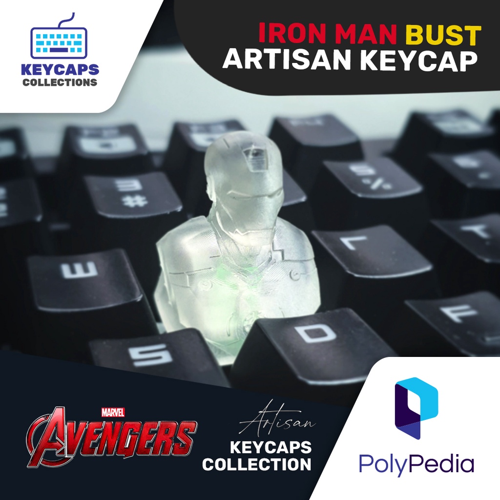 Jual Iron Man Bust Clear Keycap / Keycaps | Shopee Indonesia
