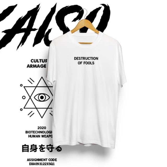 Jual T-shirt | Kaiso.co | Destruction Of Fools | Shopee Indonesia