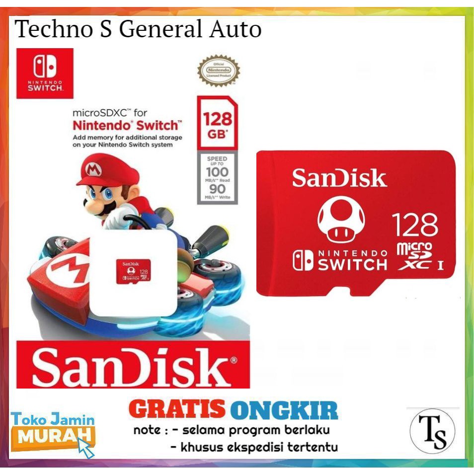 Jual Memory Micro SD SanDisk 128GB Apex legend / Mario Super Star ...