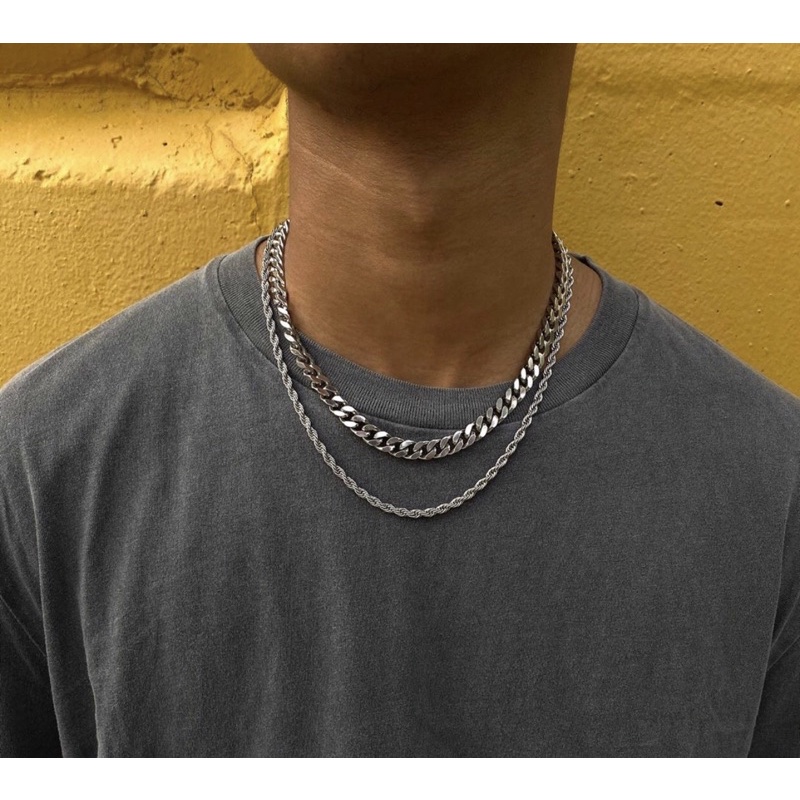 Jual cuban chain & rope chain | Shopee Indonesia