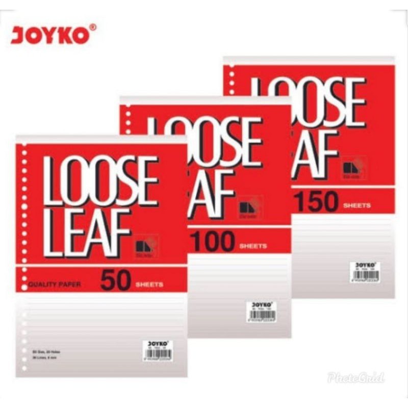 Jual Loose Leaf / Kertas Binder Joyko B5 Garis 100 Lembar | Shopee Indonesia