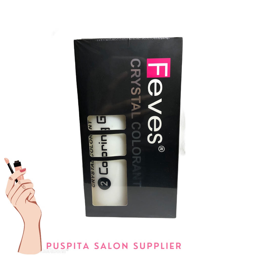 Jual Feves Toning Crystal Colorant (1box isi 2 step @300ml) Pewarna ...