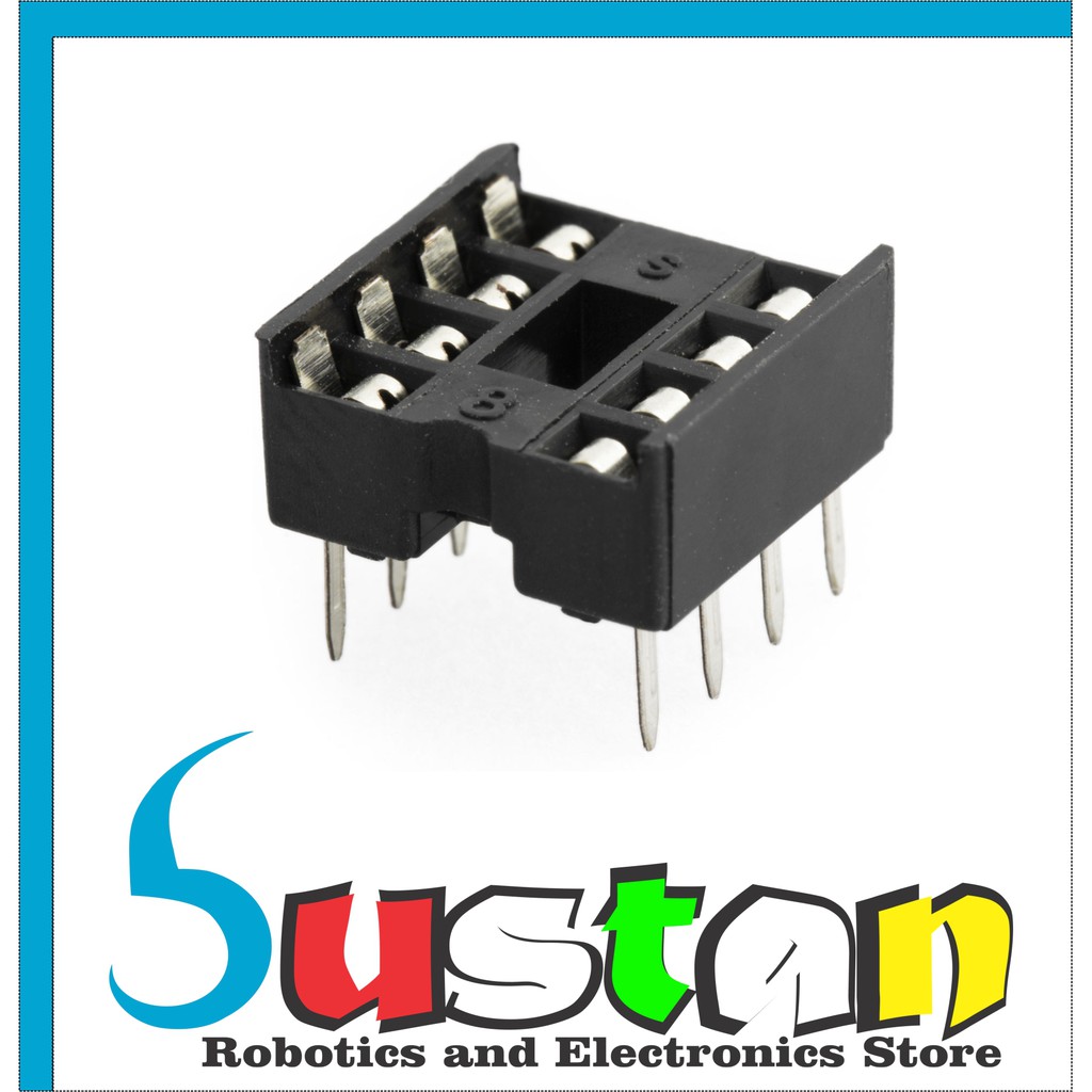 Jual ic socket 8 PIN dip ic sockets 8P adaptor solder type 8PIN 2.54mm ...