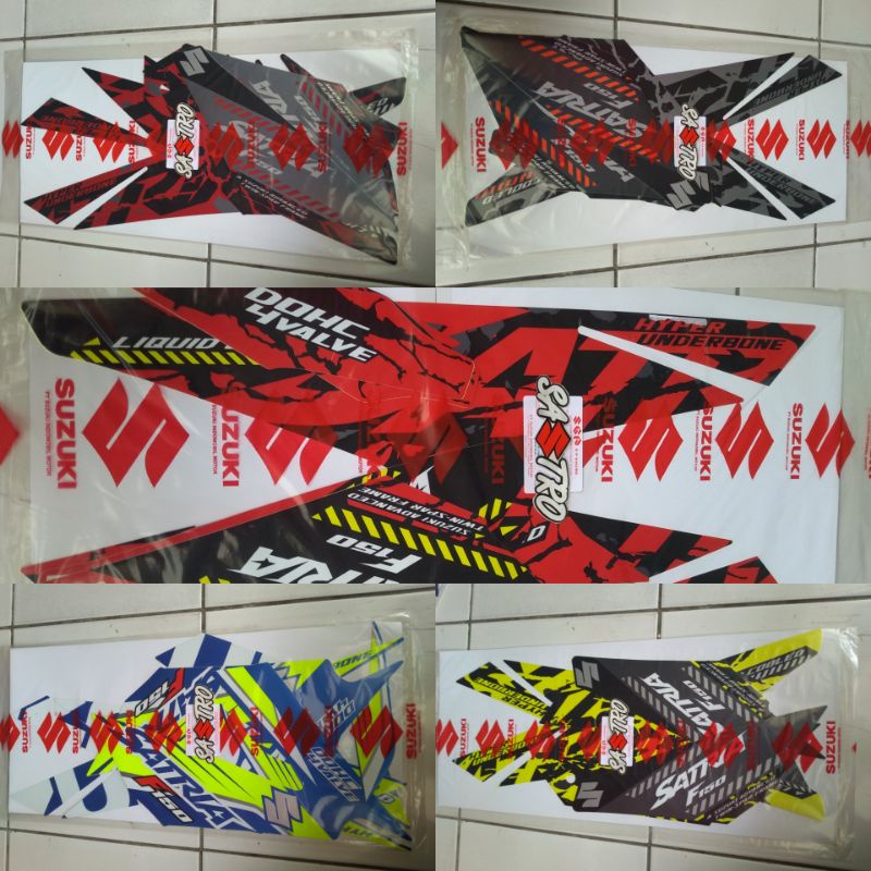 Jual stripping striping stiker sticker suzuki satria fu injeksi 2018 ...