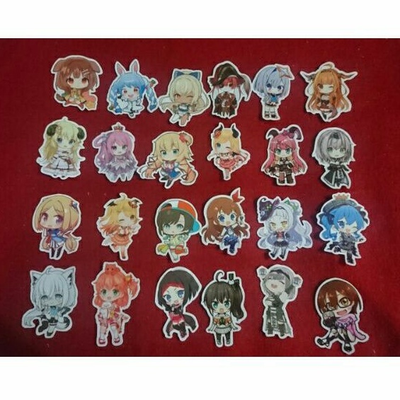 Jual Stiker Custom Anime Hololive Vtuber Kpop Gambar Bebas Satuan ...