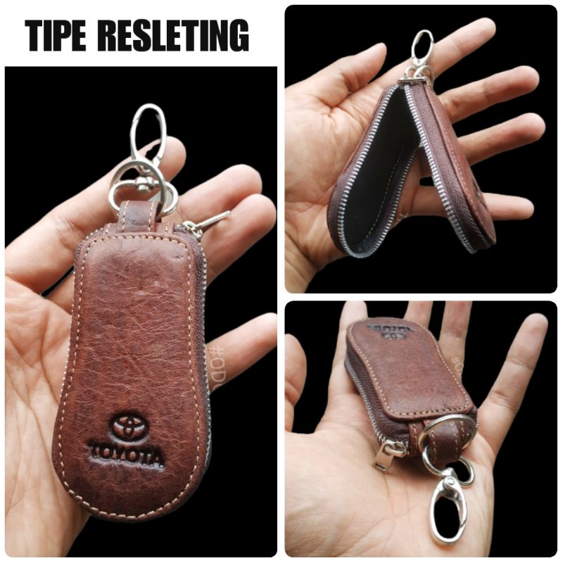 Jual Dompet Stnk Mobil Toyota Kulit Asli Model Resleting | Shopee Indonesia