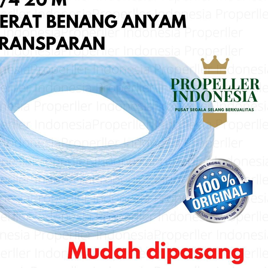 Jual Stok Banyak VW6 SELANG AIR 3/4 20M BENANG BENING/SELANG AIR TAMAN ...