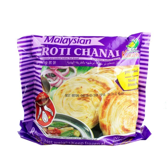 Jual Malaysian Roti Chanai Kawan Food|Roti Maryam|Cane|Roti Canai 480GR ...