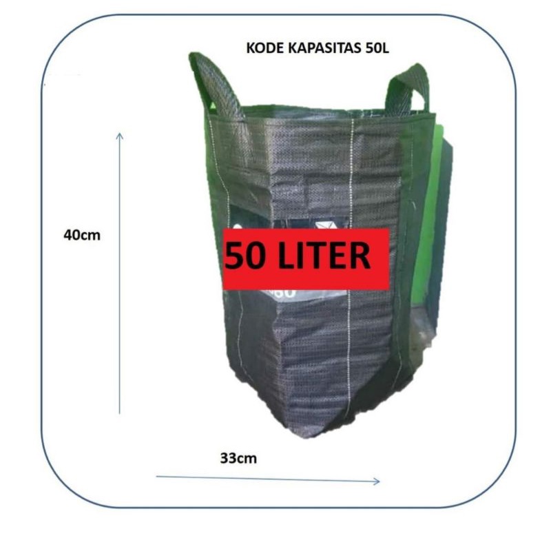 Jual Planter bag 50 liter untuk semua jenis tabulampot tanaman besar ...