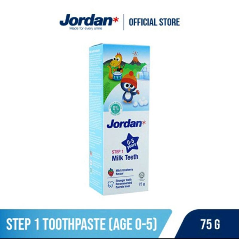 Jual PASTA GIGI ANAK JORDAN STEP 1 ( 0-5 Tahun ) | Shopee Indonesia