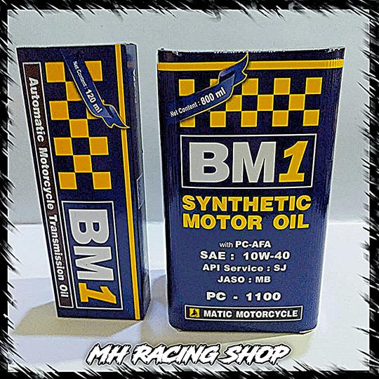 Jual PAKET OLI BM1 MATIC 10W-40 API SJ JASO MB PC-1100 800ML PLUS GEAR ...