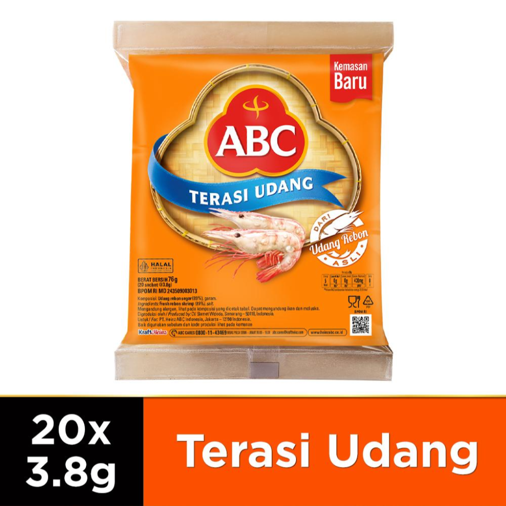 Jual ABC Terasi Udang 20 x 3.8 g | Shopee Indonesia