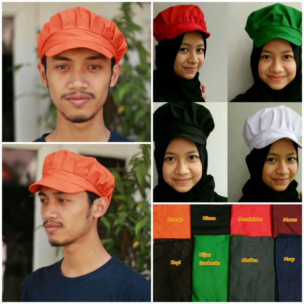 Jual Topi Waiter Topi Chef Topi Pekerja Topi Pastry Topi Seragam Hotel ...