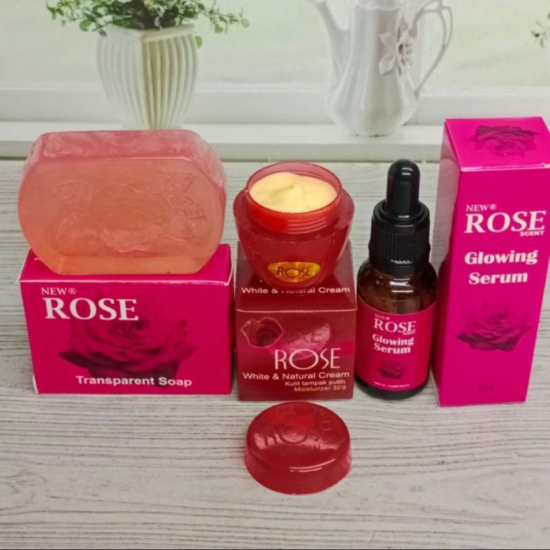 Jual PAKET CREAM ROSE ORIGINAL 3IN1 ( CREAM ROSE + SABUN + SERUM ...