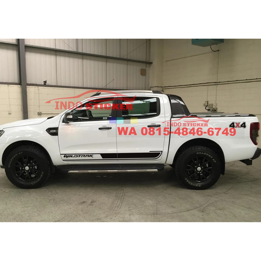 Jual Stiker sticker mobil ford ranger stiker list body wildtrak 4x4 ...