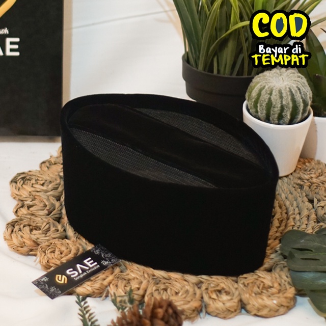 Jual Songkok Full AC peci full ac an peci hitam songkok hitam full ac ...