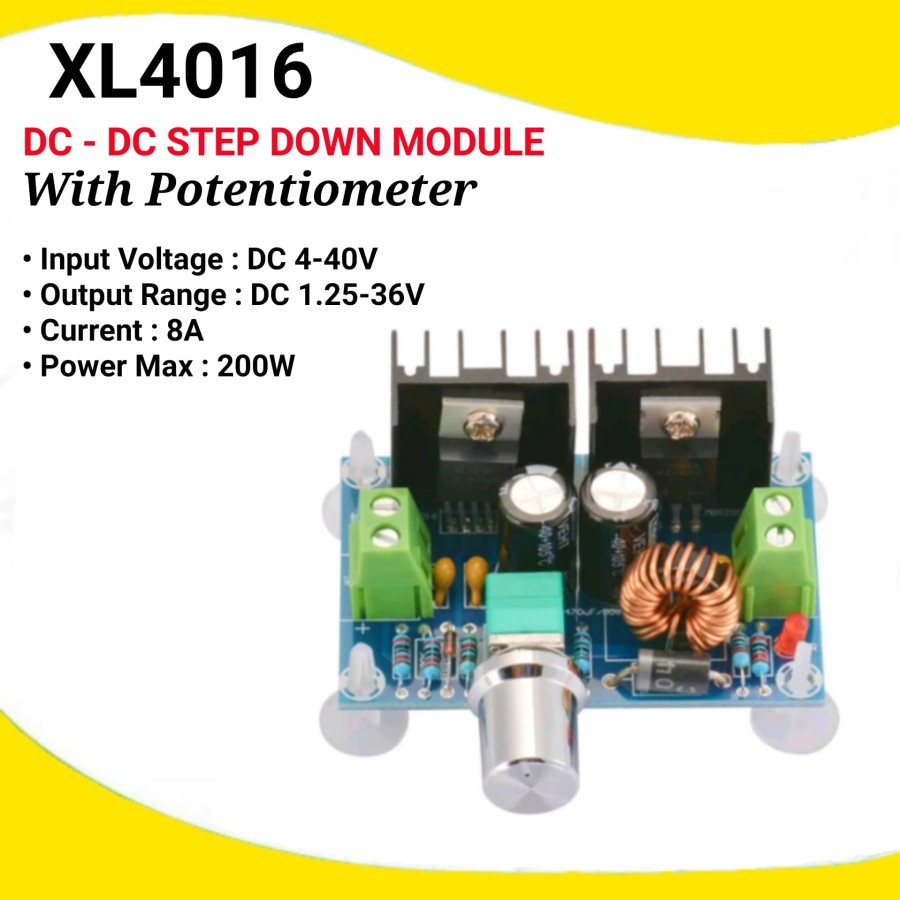 Jual XL4016 DC-DC Adjustable StepDown Buck Converter Module Nodul ...