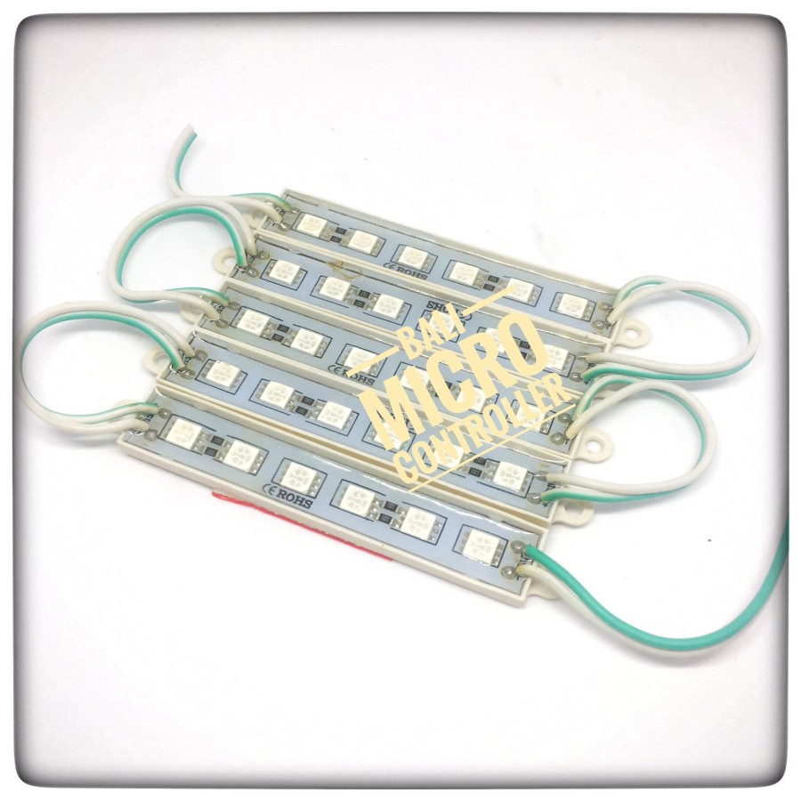 Jual LED Modul 6 Mata Strip SMD 5050 DC 12V | Shopee Indonesia