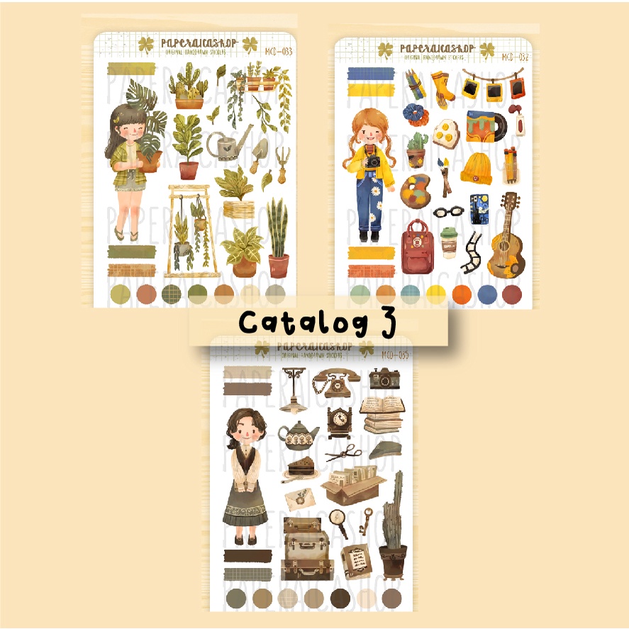 Jual PAPERAICA STICKER / Decorative Journaling Sticker Planner Sheet ...
