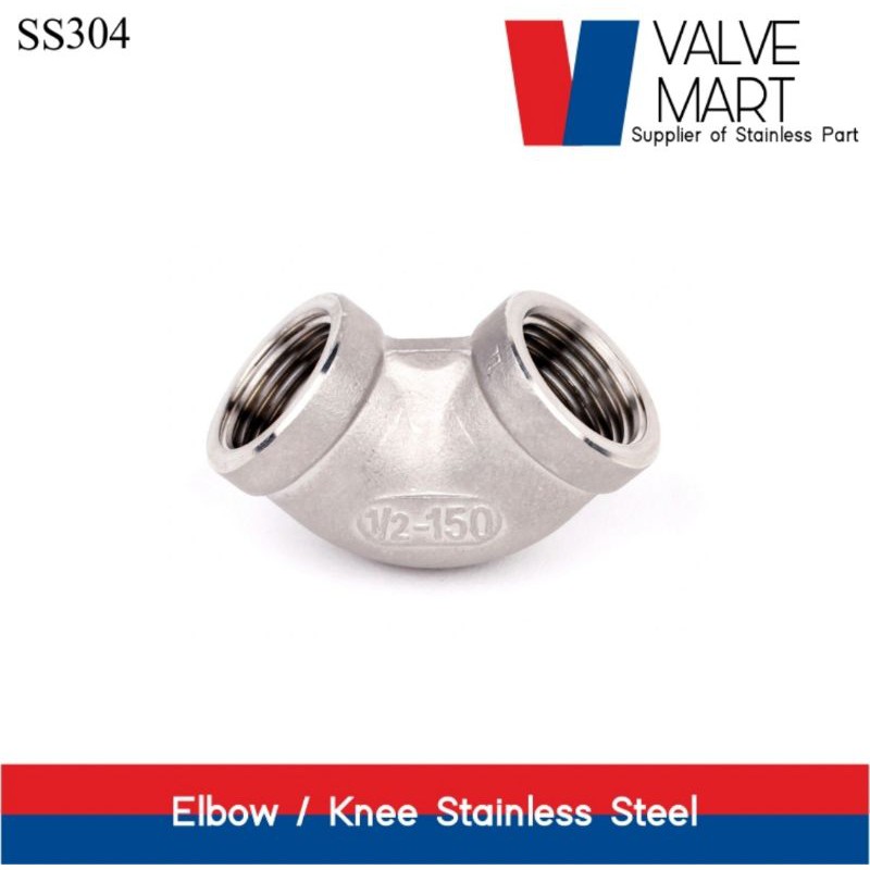 Jual Elbow / knee ss Stainless steel 304 Drat dalam /cewe 1/2" | Shopee Indonesia
