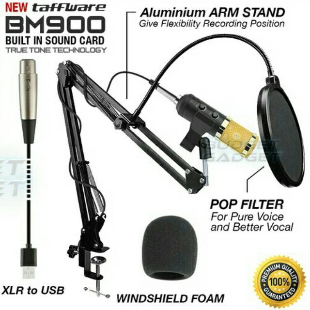 Jual MICROPHONE CONDENSER BM900, 1 PAKET | Shopee Indonesia