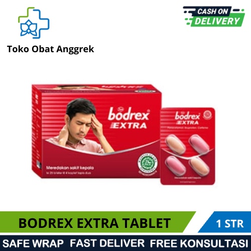 Jual BODREX EXTRA STRIP ISI 4 TAB/PUSING/DEMAM | Shopee Indonesia