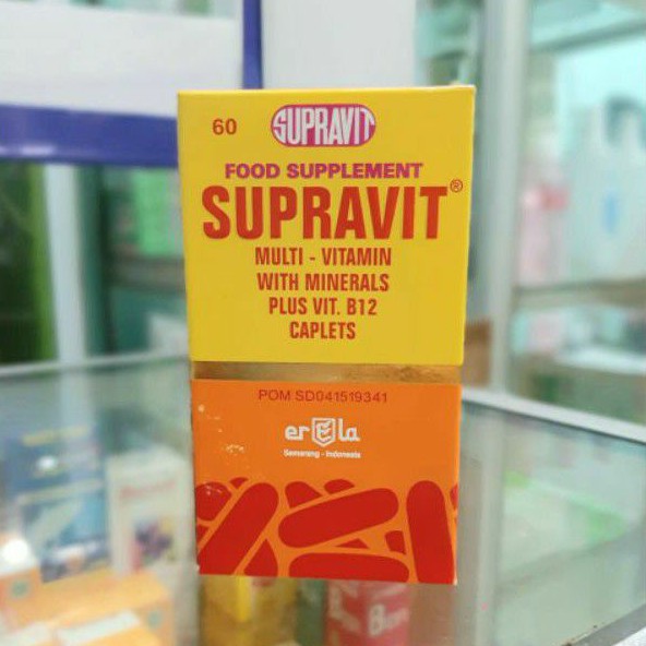Jual Supravit Multivitamin dan Mineral Isi 60cap | Shopee Indonesia