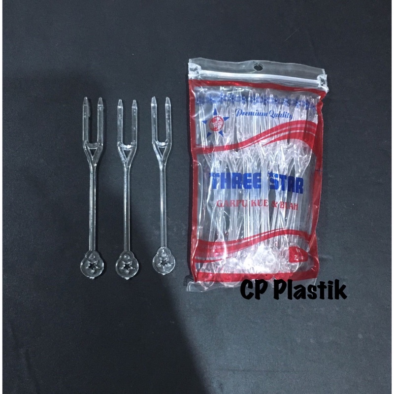 Jual Garpu Kue Kecil Bening | Garpu Buah (isi +/- 25 pcs) | Shopee ...