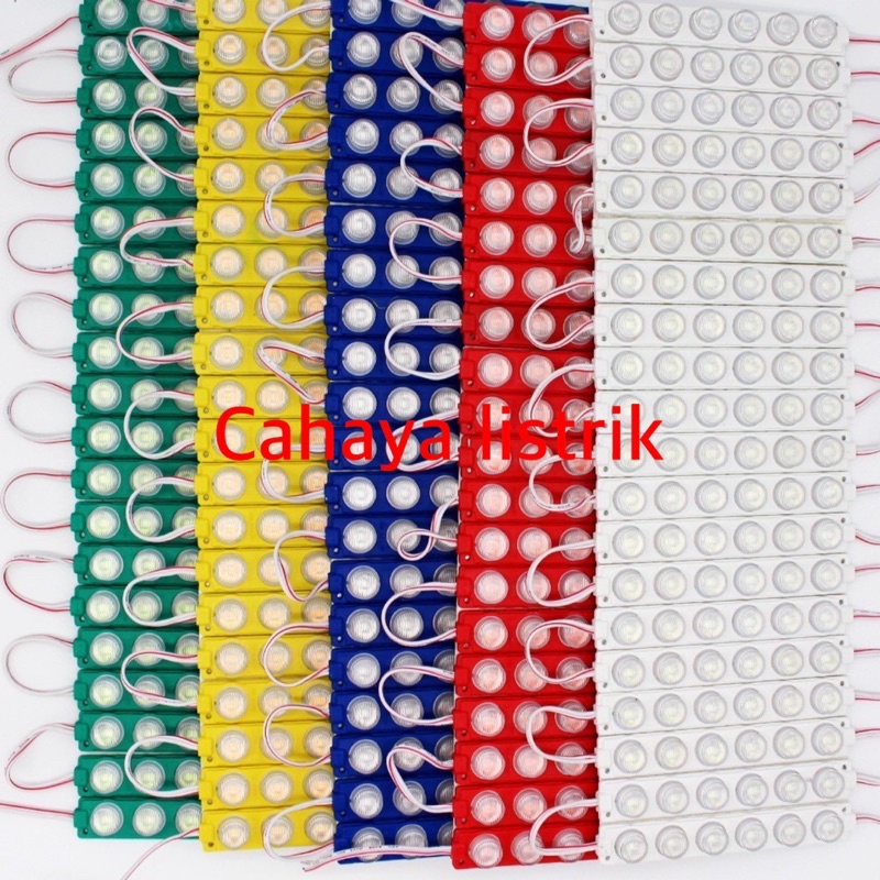 Jual LAMPU LED MODUL STRIP 6 MATA 6WATT SMD 13620 12 VOLT 24VOLT 6 MATA WATT 12V 24V WATERPROOF ...