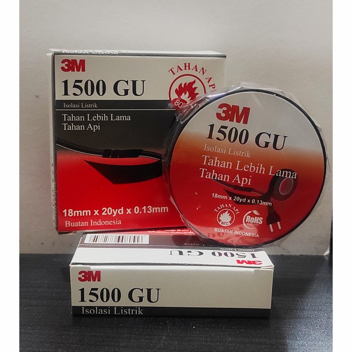 Jual Isolasi Listrik 3M 1500 GU Hitam | Shopee Indonesia