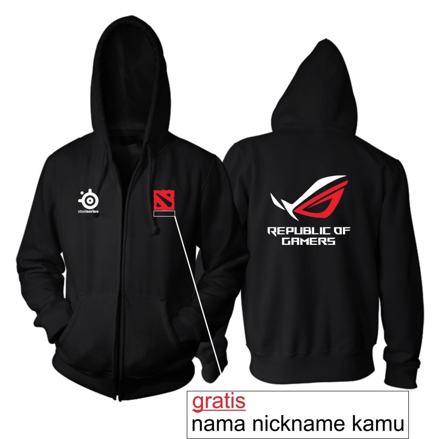 Jual JAKET PRIA DOTA 2 ROG | Shopee Indonesia