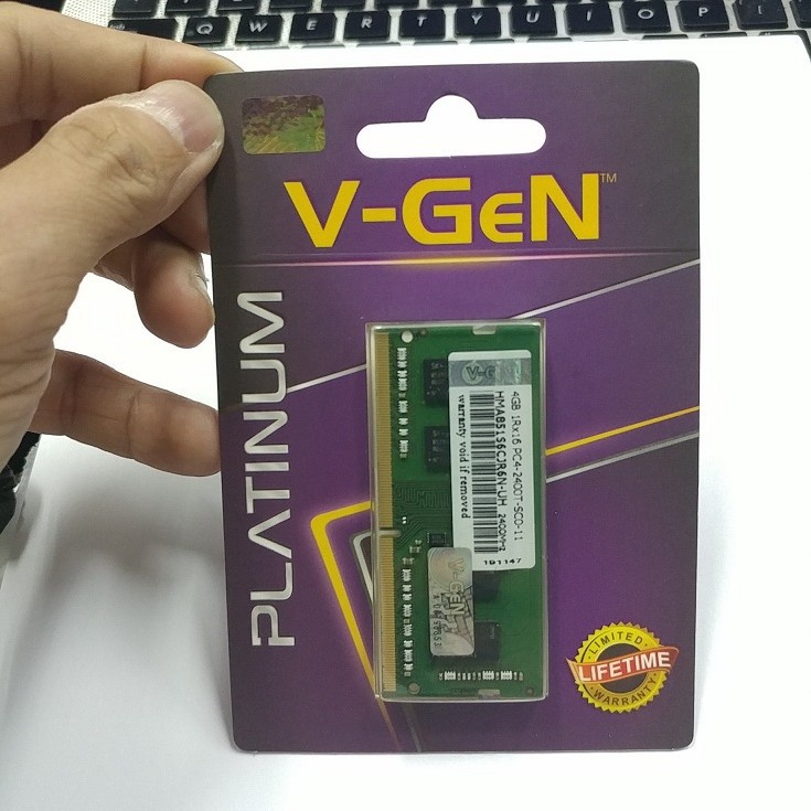 Jual SoDimm Vgen V-gen Platinum 4GB DDR4 2400 resmi | Shopee Indonesia