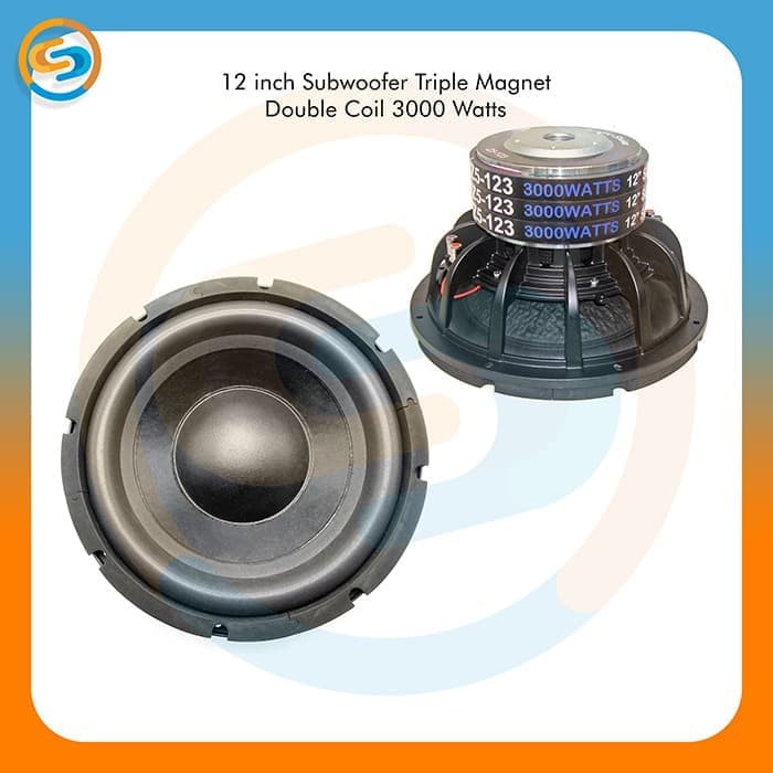 Jual SPEAKER SUBWOOFER 12 INCH 3 MAGNET - SUB TRIPLE MAGNET DOUBLE COIL ...