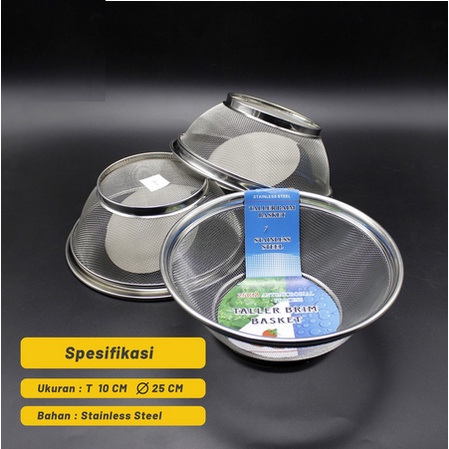 Jual WAKUL SARINGAN BULAT STAINLESS STEEL AYAKAN STRAINER | Shopee ...