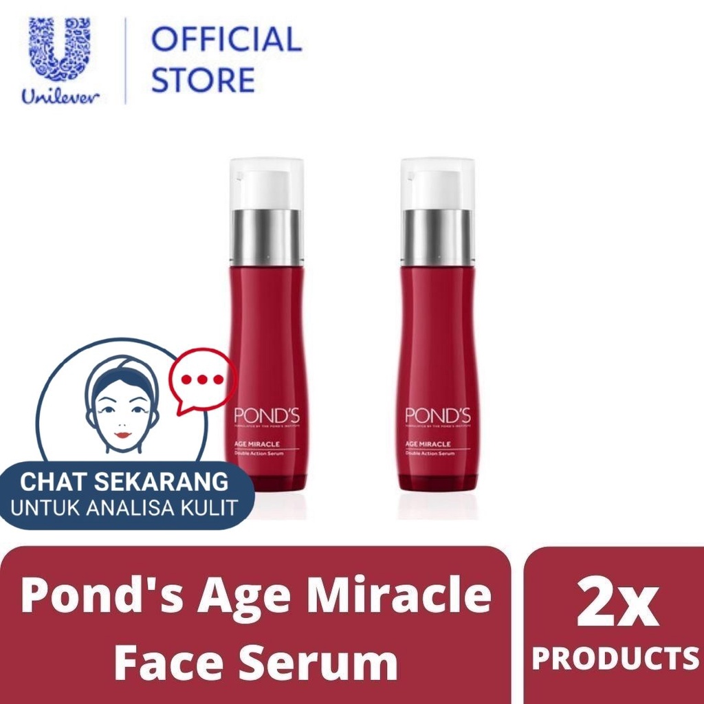 Jual Pond's Age Miracle SERUM WAJAH Anti Aging +Glowing Serum with ...