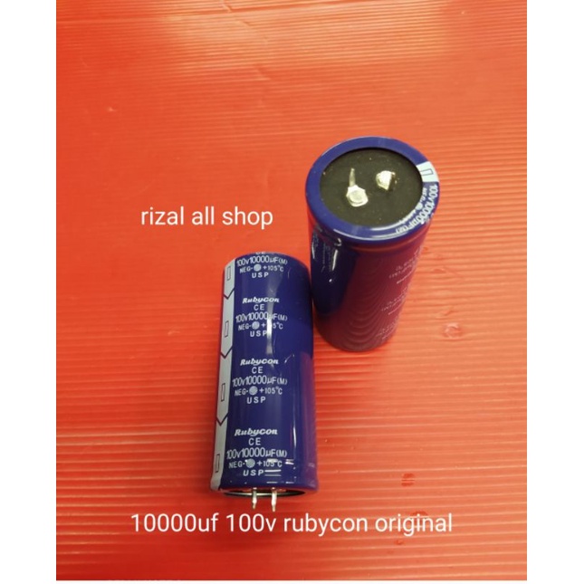 Jual Elco 10000uf 100v rubycon original (per buah) | Shopee Indonesia