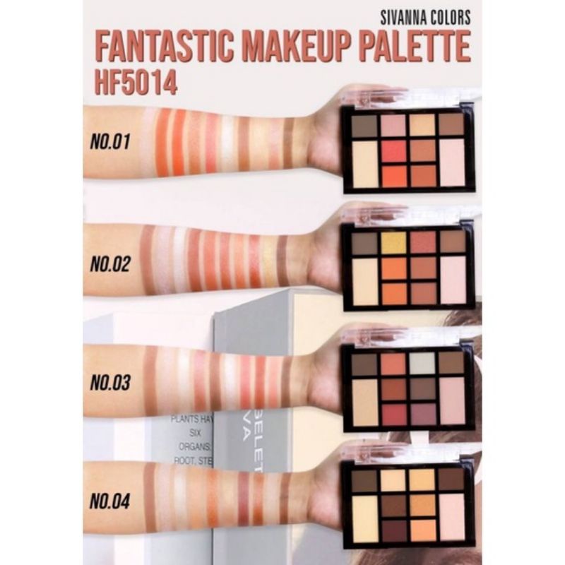 Jual Sivanna colors Fantastic makeup pallete hf5014 | Shopee Indonesia