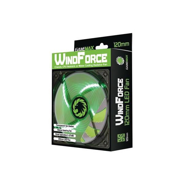 Jual Windforce GMX-WF12G - 4 titik LED 12CM Green - Fan Casing/Cooler ...