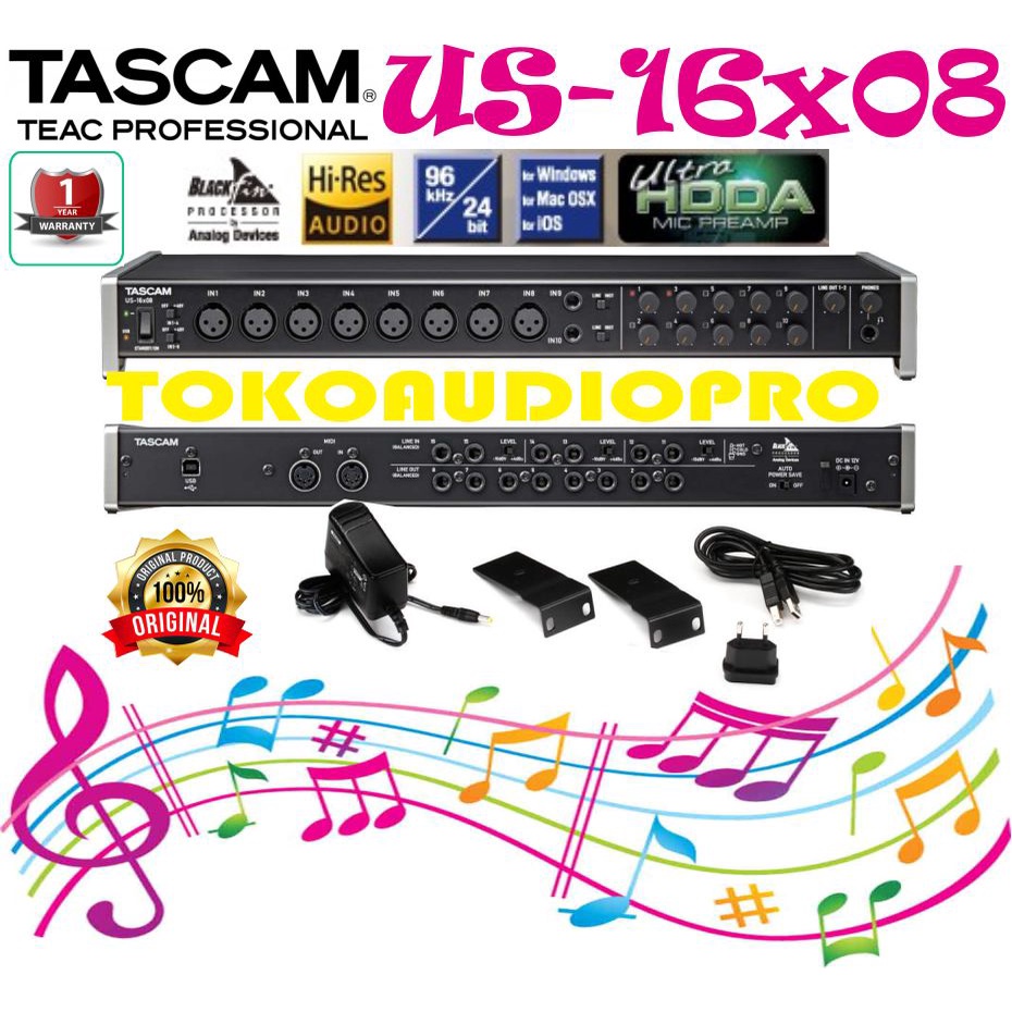 Jual Tascam US16x08 USB Audio Interface Tascam US-16x08 | Shopee Indonesia