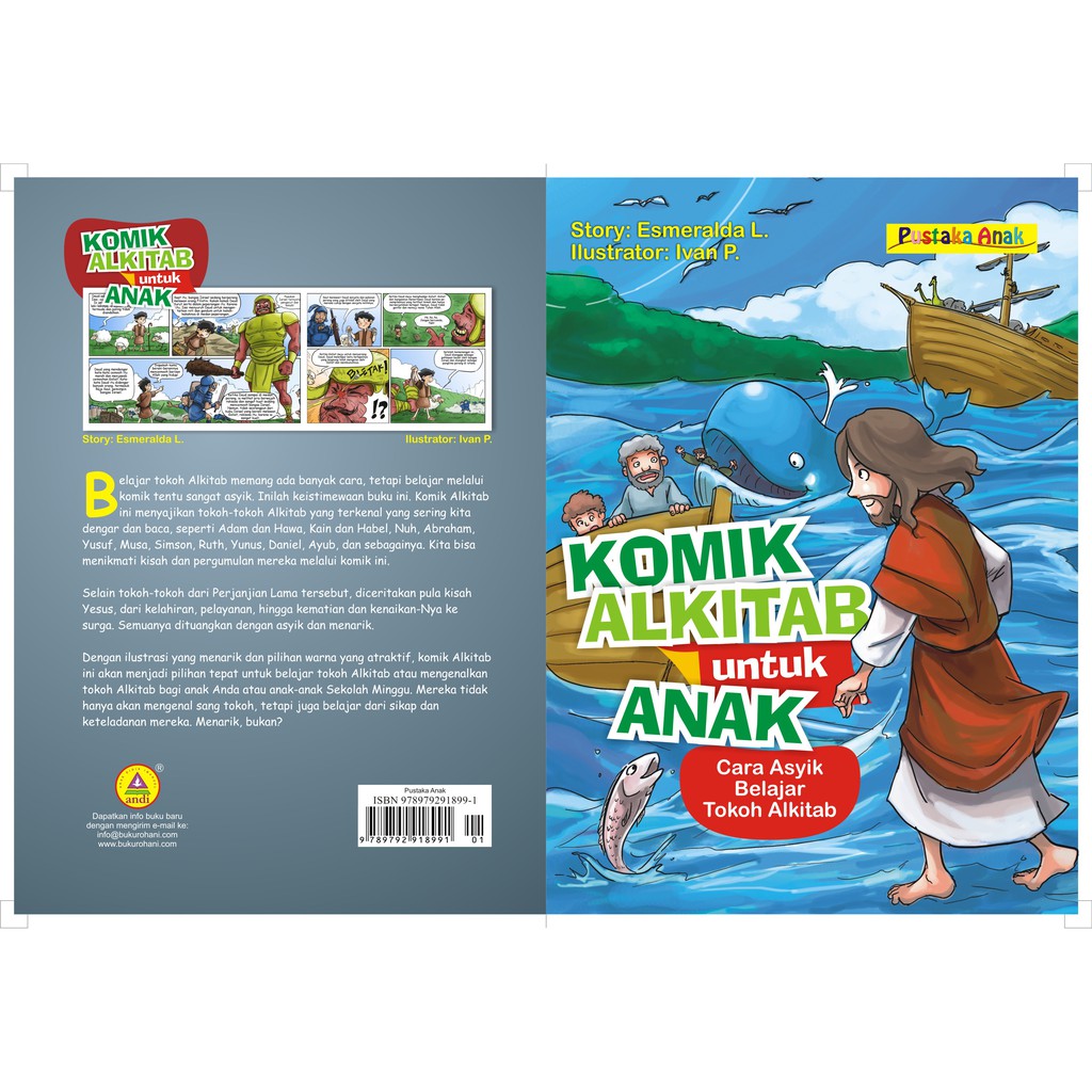 Jual Komik Alkitab Untuk Anak, Cara Asyik Belajar Tokoh Alkitab ...