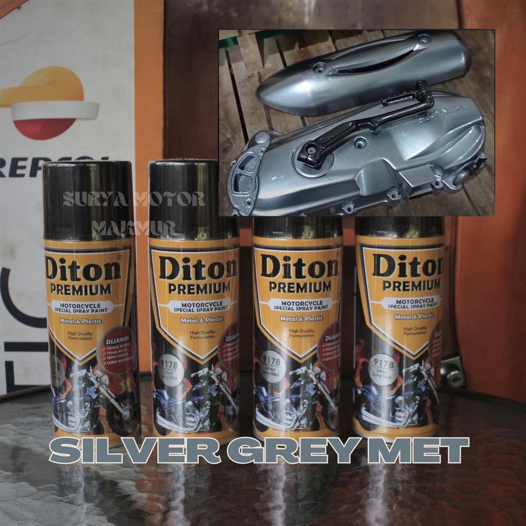 Jual Pilok / Pilox Diton Premium 9178 Silver Grey Met Cat Semprot ...