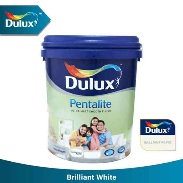 Jual CAT INTERIOR DULUX PENTALITE PAIL 20 LTR - BRILLIANT WHITE 2290 ...