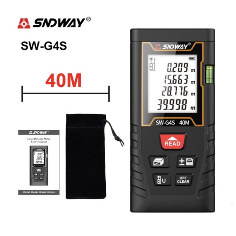 Jual SNDWAY SW-G4S Laser Distance Meter 40M Laser Rangefinder Trena ...