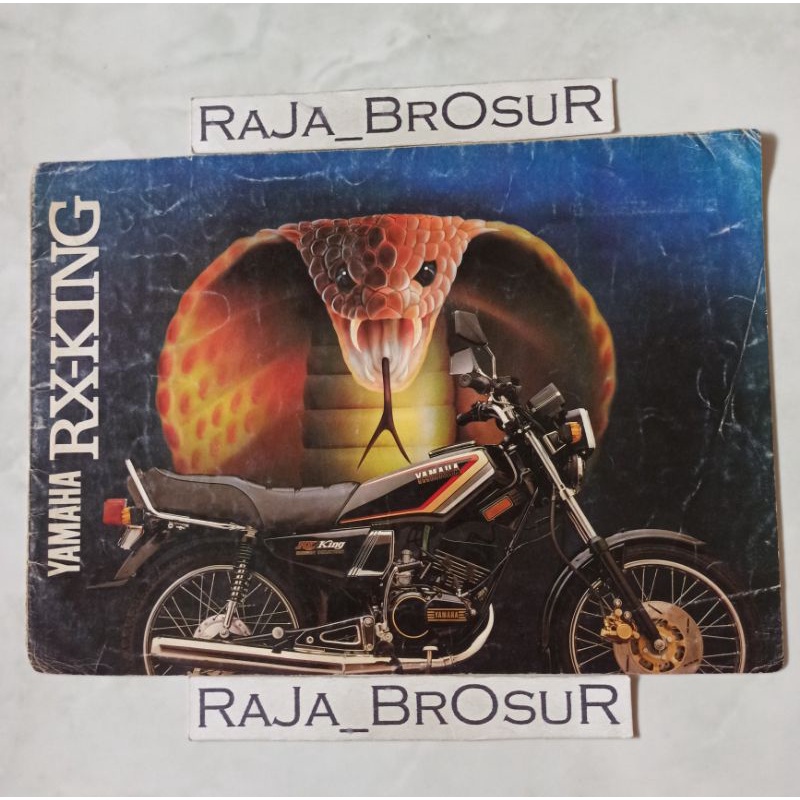 Jual Poster brosur katalog leaflet jadul lawas Yamaha RX King Cobra ...
