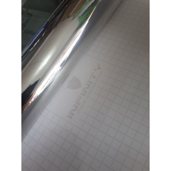Jual SKOTLET WARPING MOTOR MOBIL MIROR CHROME PERAK INFINITY 45CM X 1M ...